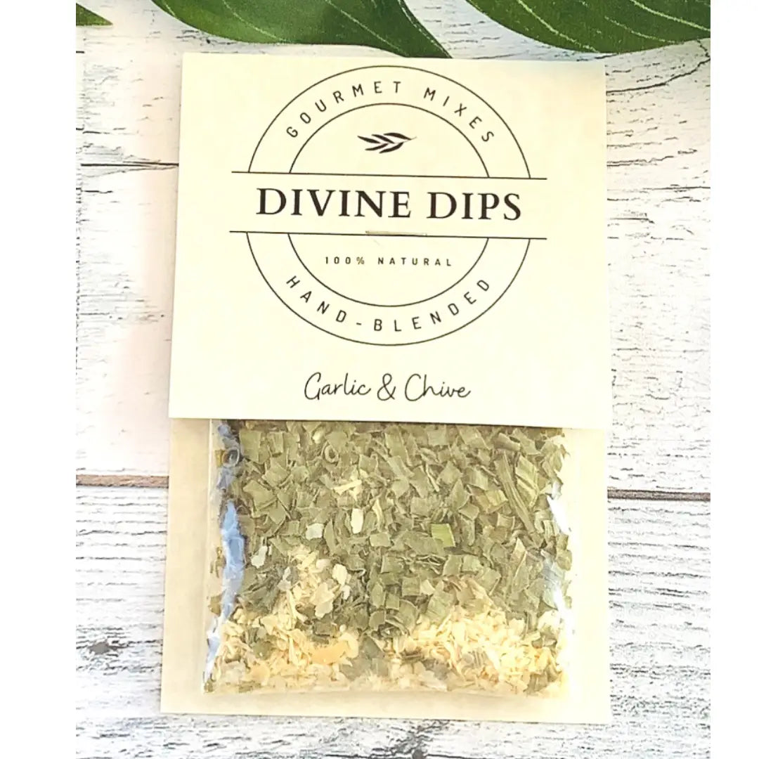 Divine Dips - Garlic & Chive Seasoning Dip Mix & Cheese Ball Spices ...