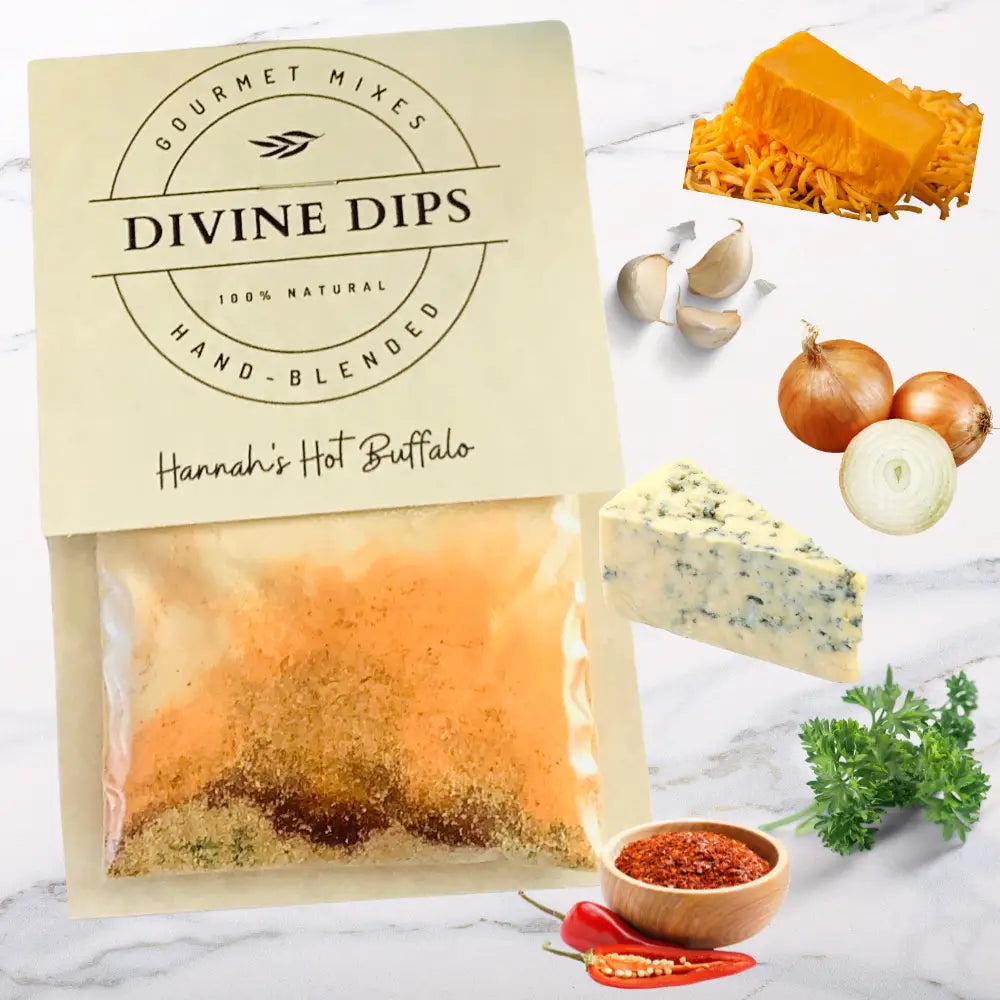 Divine Dips - Hannah's Hot Buffalo Seasoning Dip Mix & Cheese Ball Spi ...