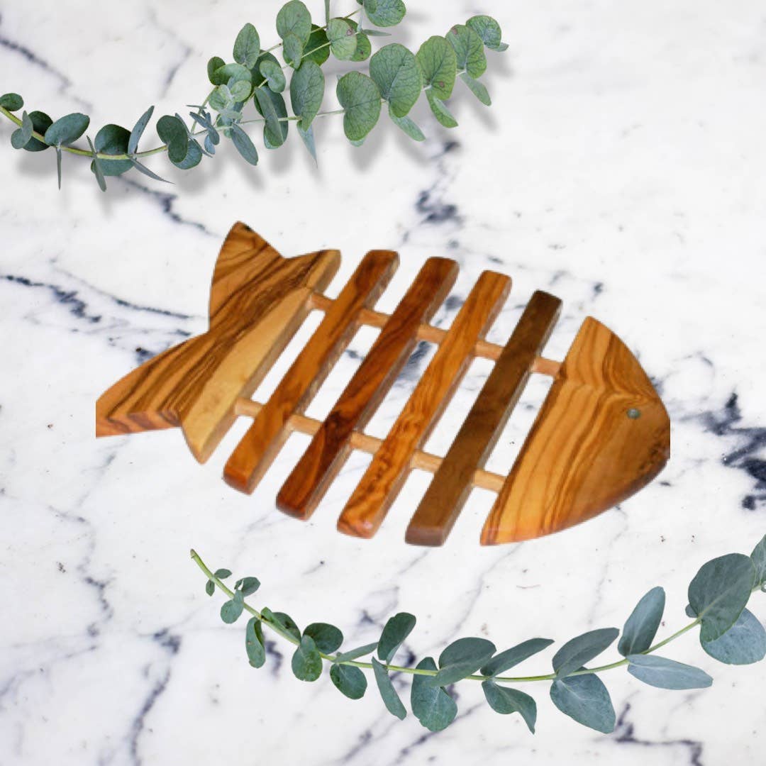 Natural OliveWood - Fish Trivet – Sass at Home